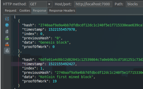 A simple blockchain in Kotlin part 2 - Proof of Work and public API - Adrian Marszalek